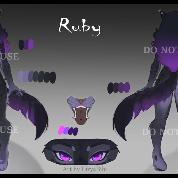 Furry Adopt Reference Sheet - Etsy