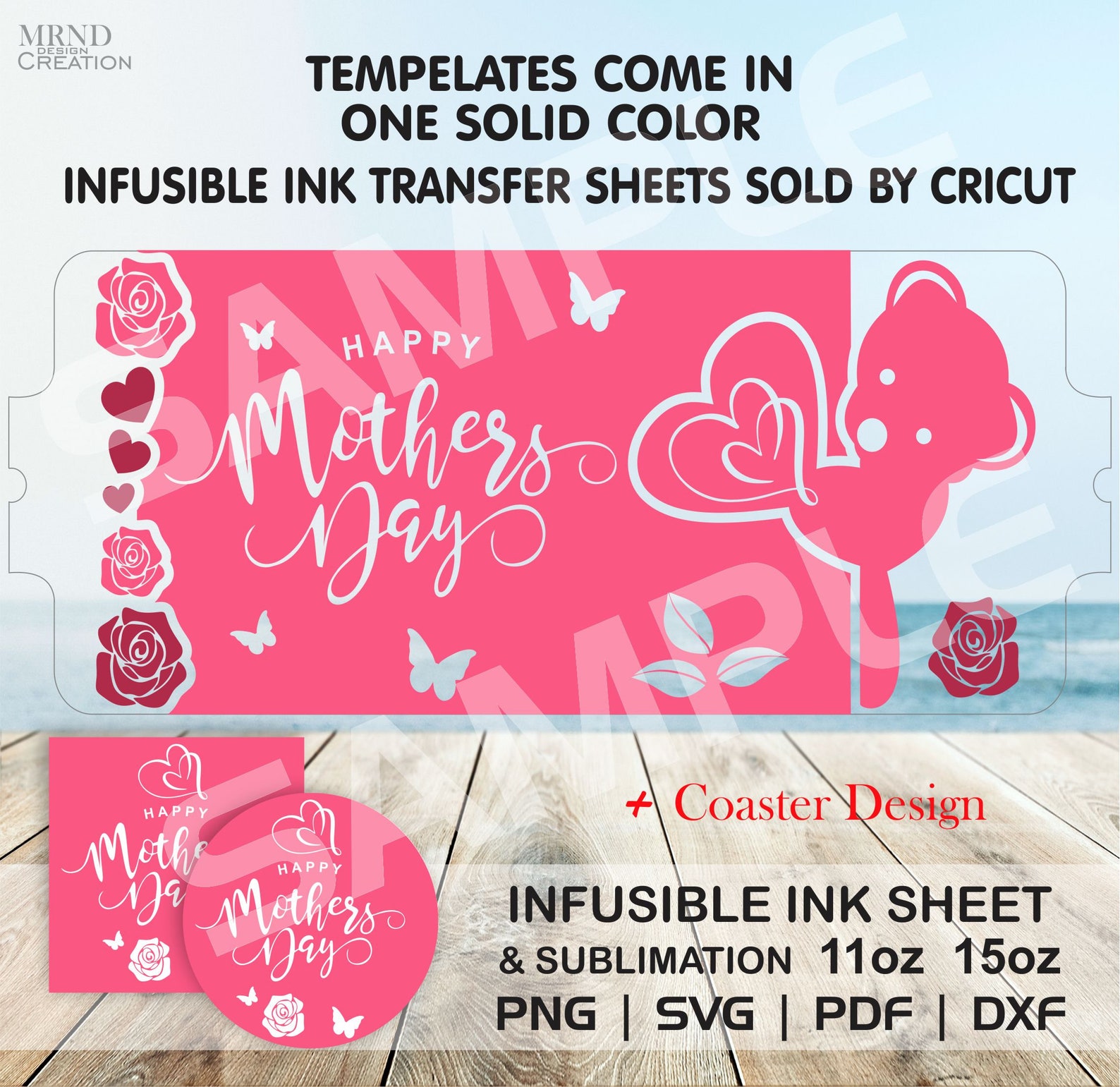 Mother's Day Mug Design Template – Floral SVG for Cricut - Etsy