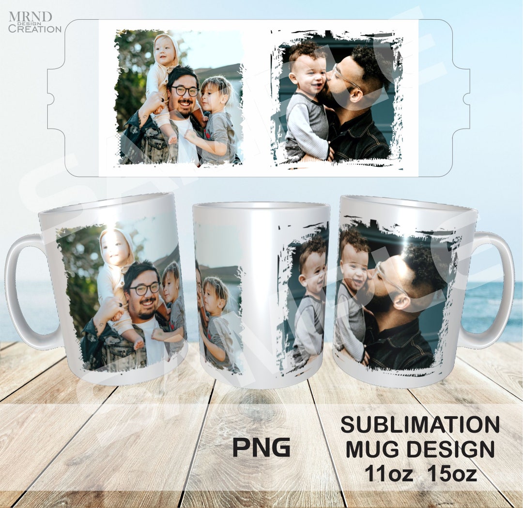 Collage Mug Sublimation Design – Full Wrap PNG (digital Download) - Etsy