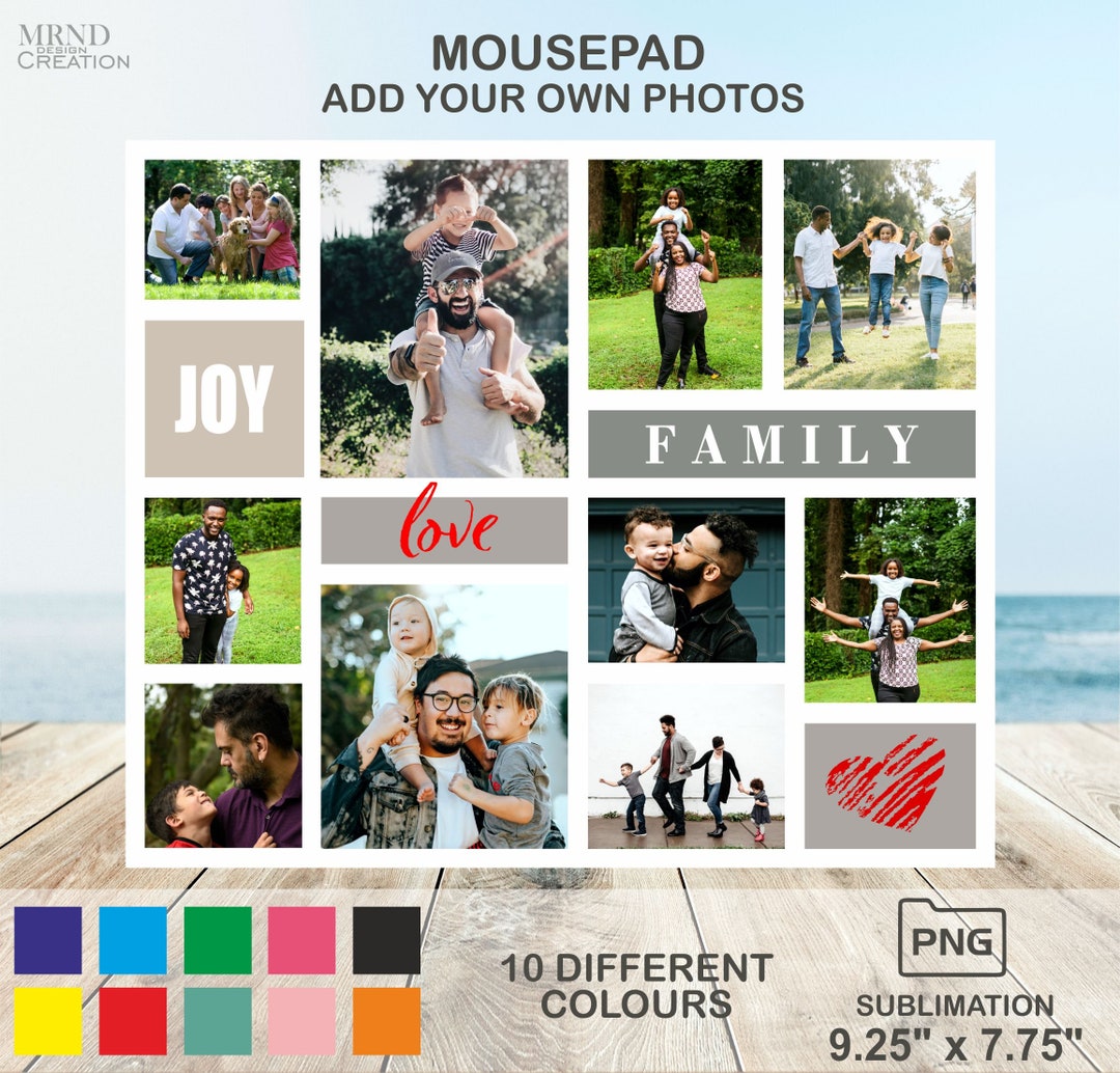 Family Photos Mousepad | Photo Mousepad | Family Mousepad Design ...