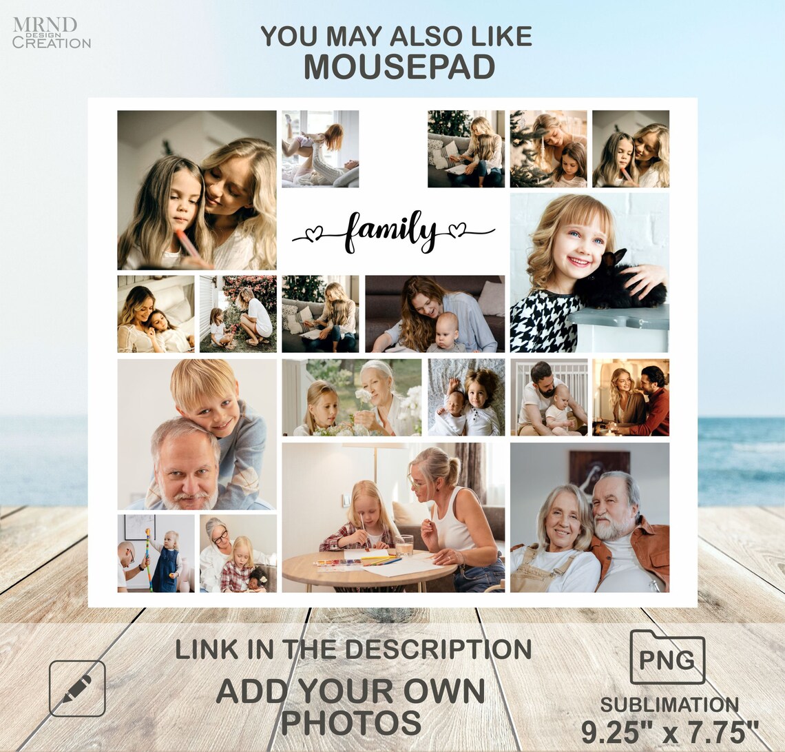 Photo Collage Mug PNG | Sublimation Design Template (digital Download ...