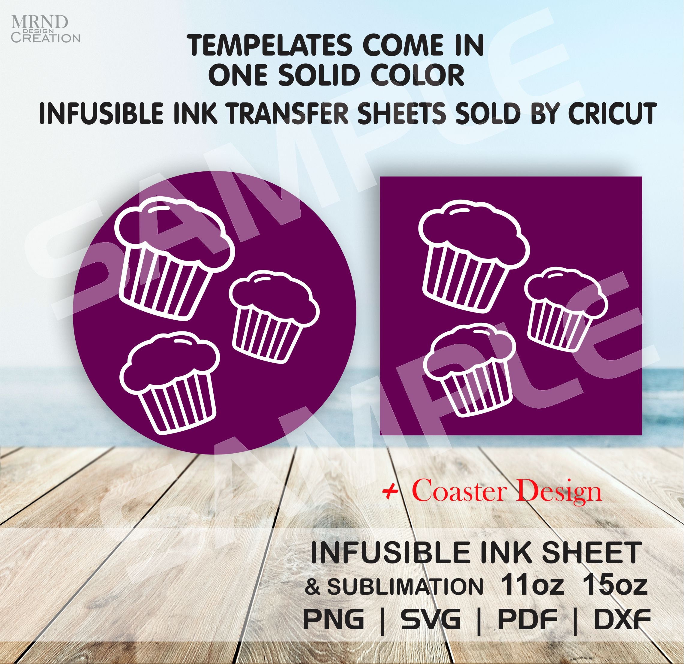 Muffin Mug SVG Muffin Mug Template SVG for Cricut Mug Press - Etsy