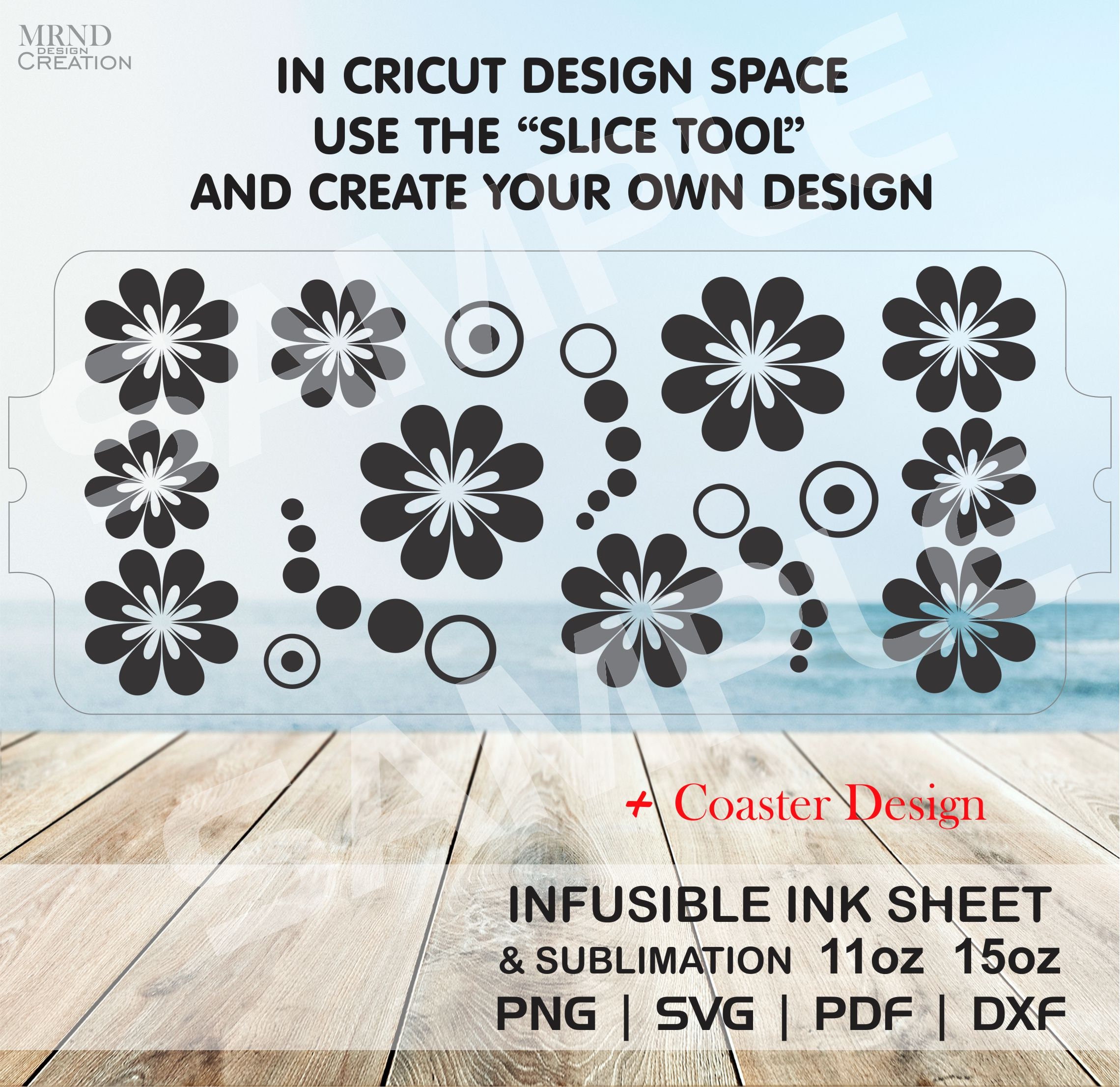 Flower Mug SVG Flower Mug Template SVG for Cricut Mug Press - Etsy