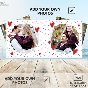 Love Heart Photo Mug Template – Sublimation Design (digital Download) - Etsy