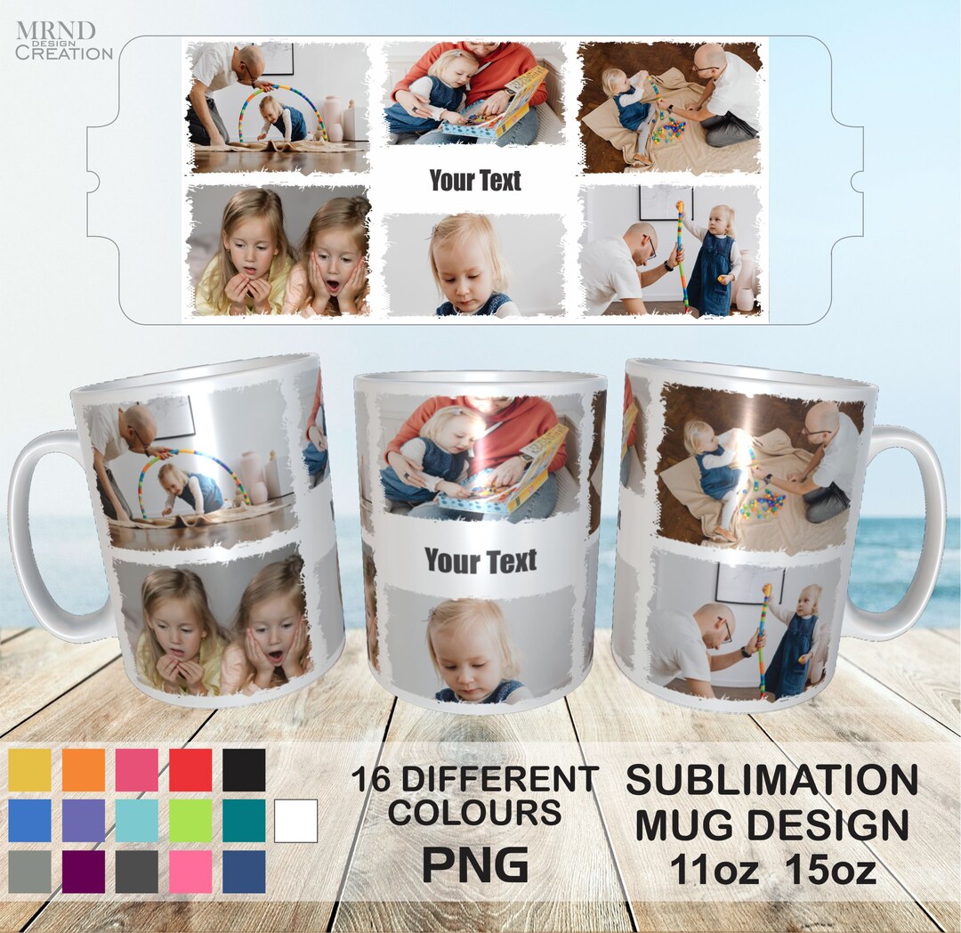 Personalised Name Mug - Design Your Own Family Photo Collage ...