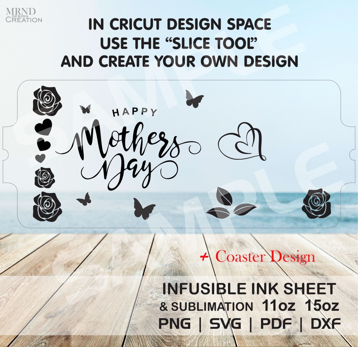 Mother's Day Mug Design Template – Floral SVG for Cricut - Etsy