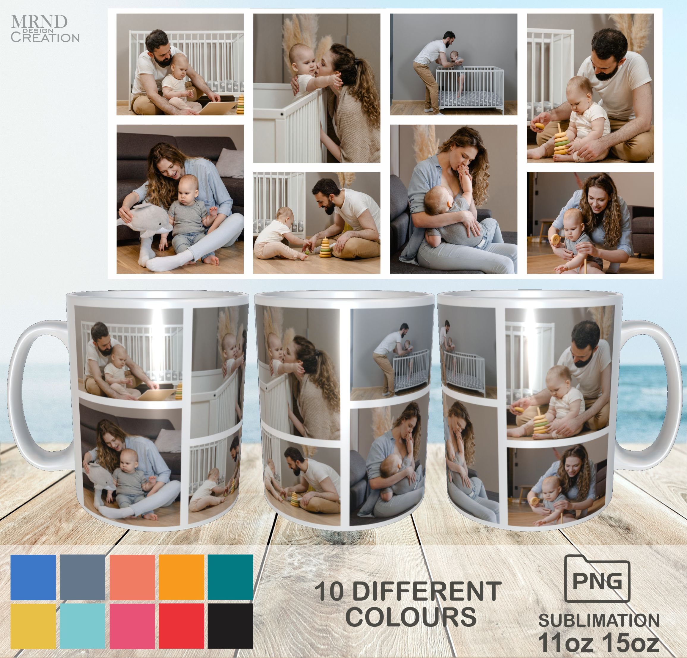 Family Mug Wrap PNG Family Mug Wrap Photo Mug Collage - Etsy