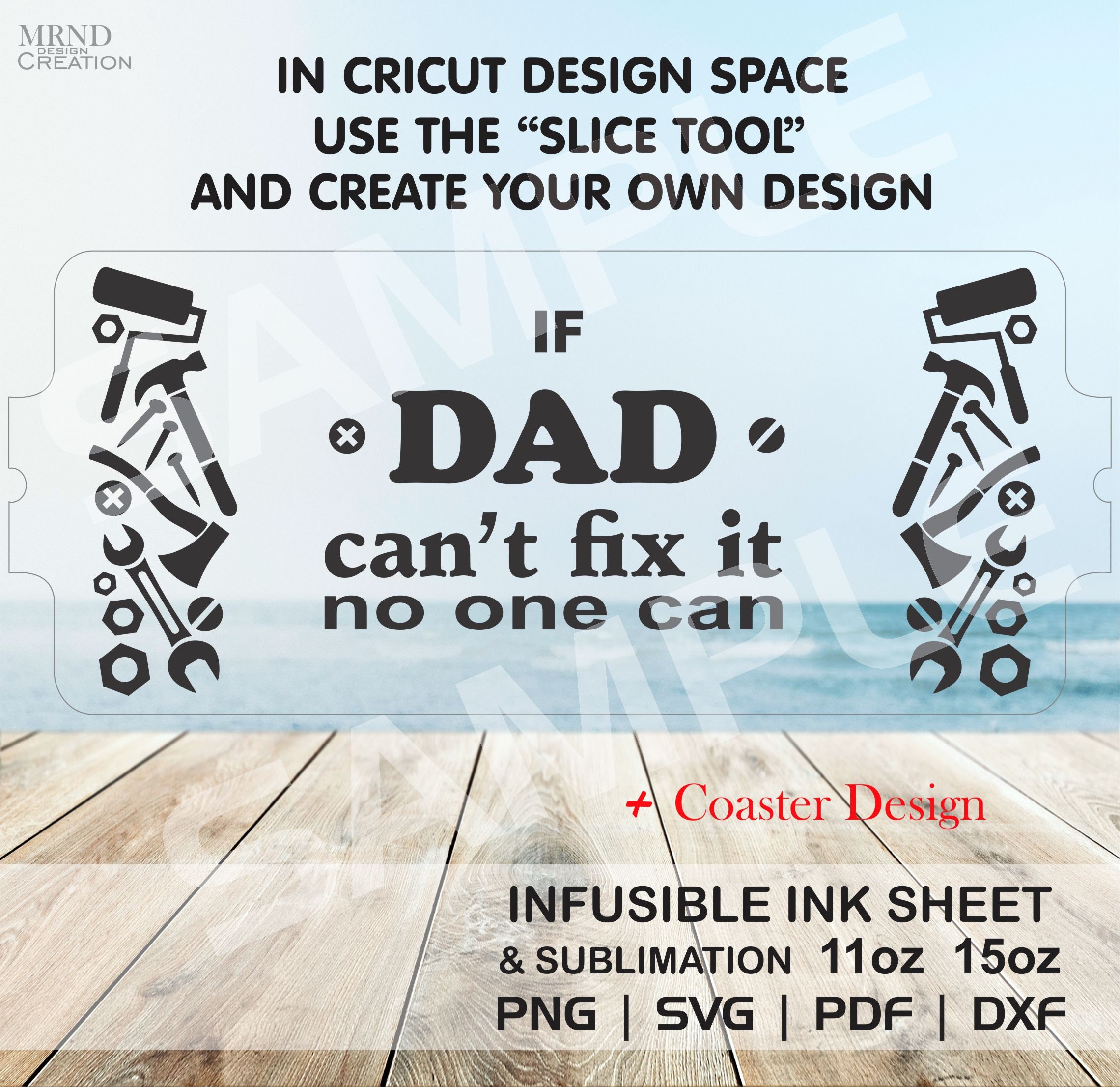 DIY dad Can Fix Mug With SVG Template for Cricut - Etsy
