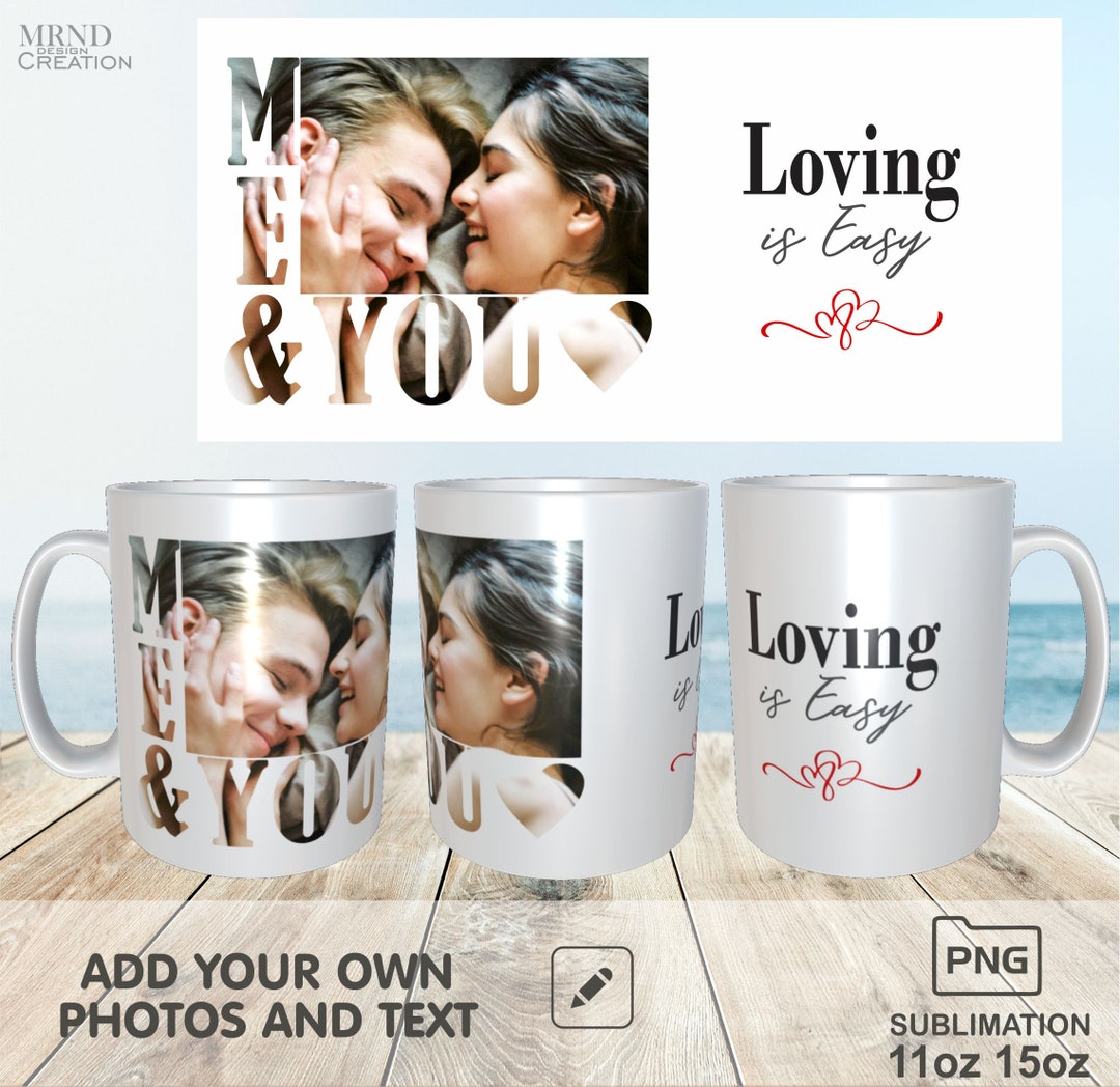 Personalized - Me and You - Sublimation Coffee Mug - Etsy