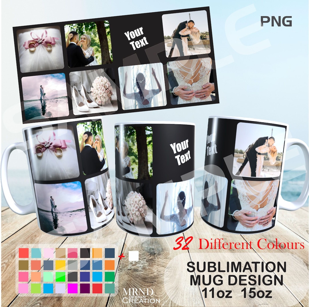 7 Photo Mug Wrap PNG Photo Collage Mug Wrap Personalized 7 - Etsy