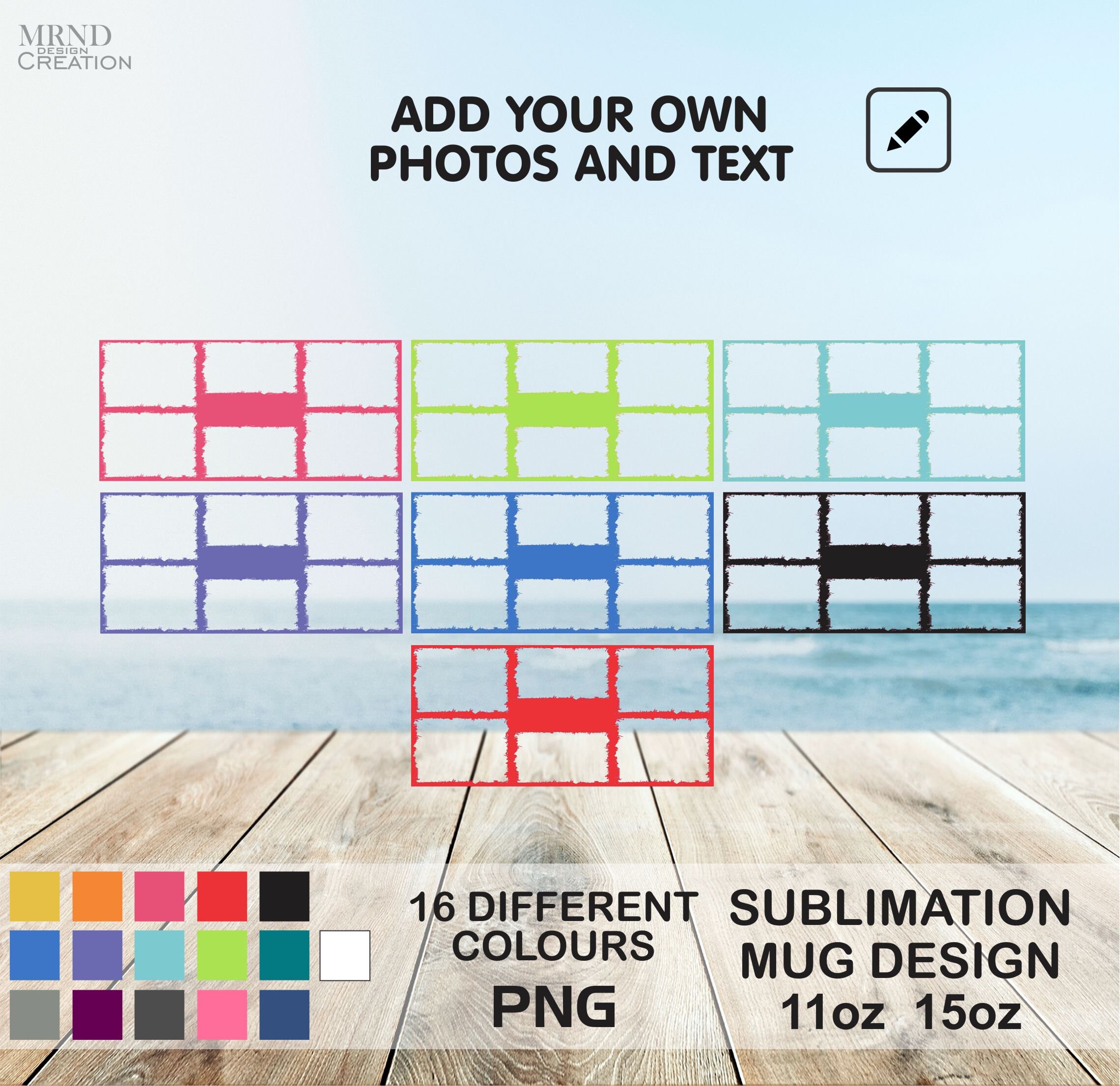 Personalised Name Mug Design Your Own Family Photo Collage Customizable ...