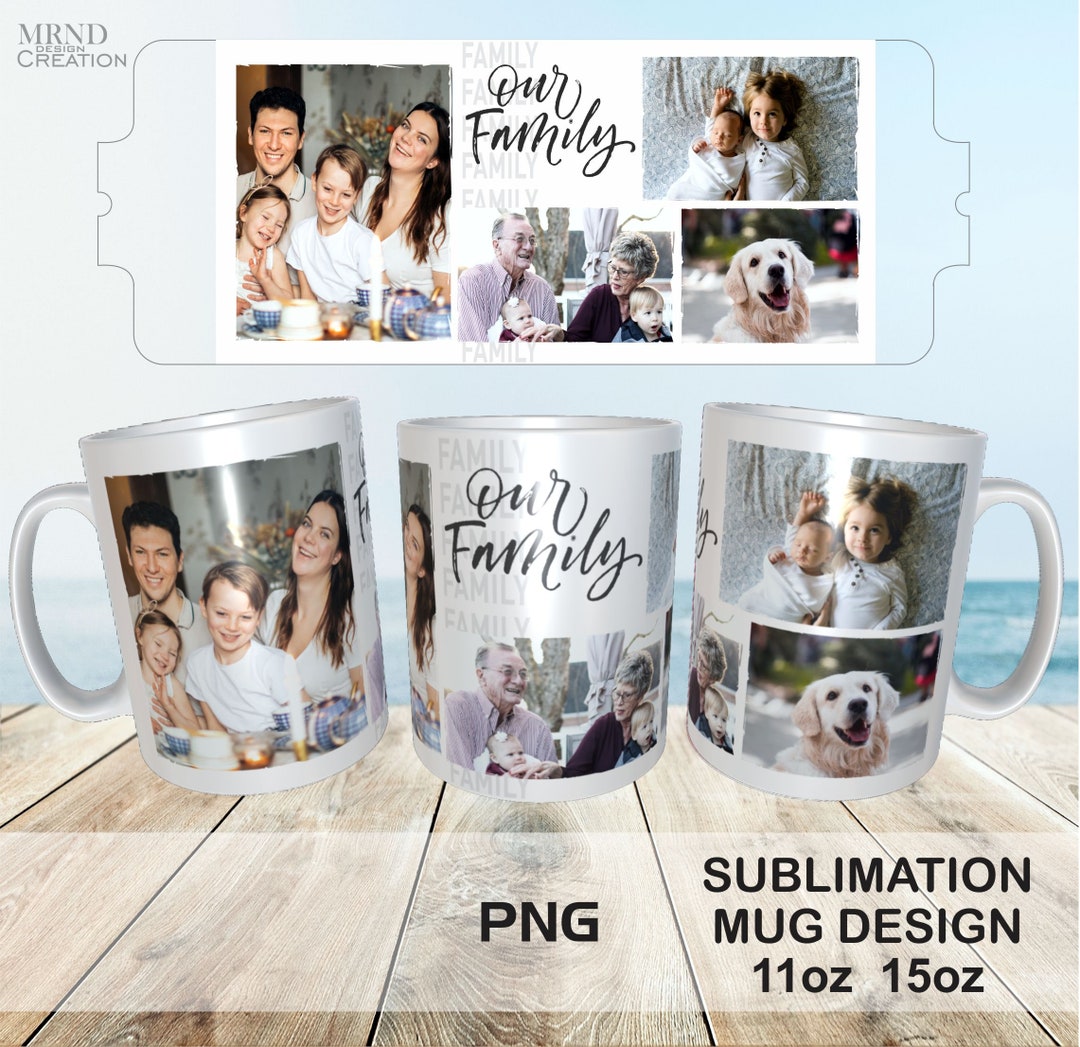 Family Photo Mug PNG | Family Photo Sublimation Mug PNG| Family Photo ...