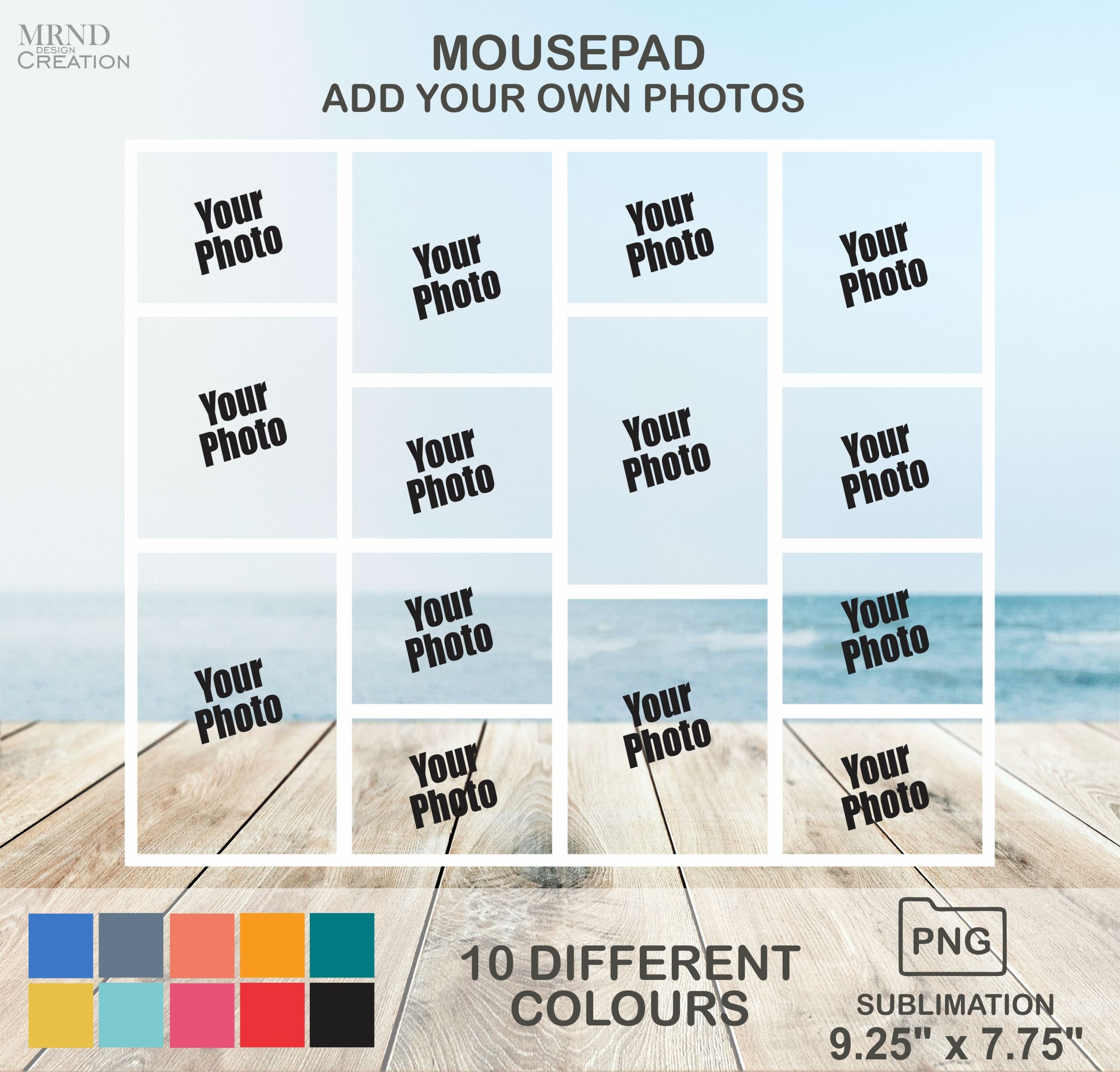 Family Photo Mousepad Photo Collage Mousepad Mousepad Design ...