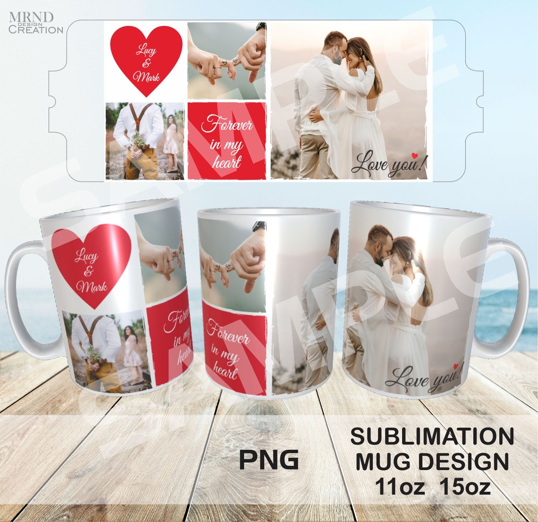 Personalized Photo Mug PNG – Custom Sublimation Design - Etsy