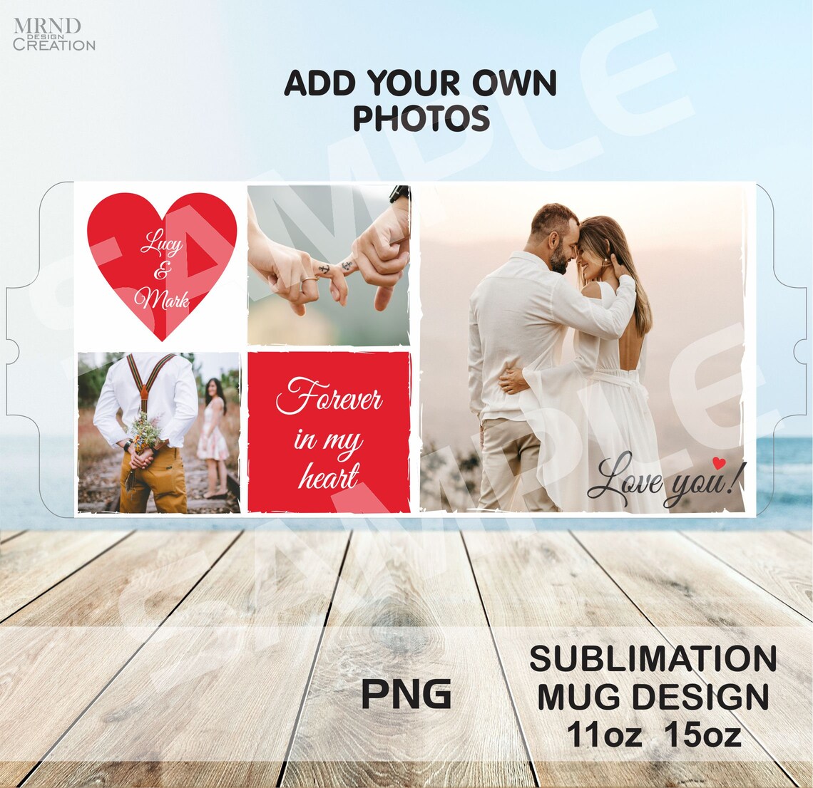 Personalized Photo Mug PNG – Custom Sublimation Design - Etsy