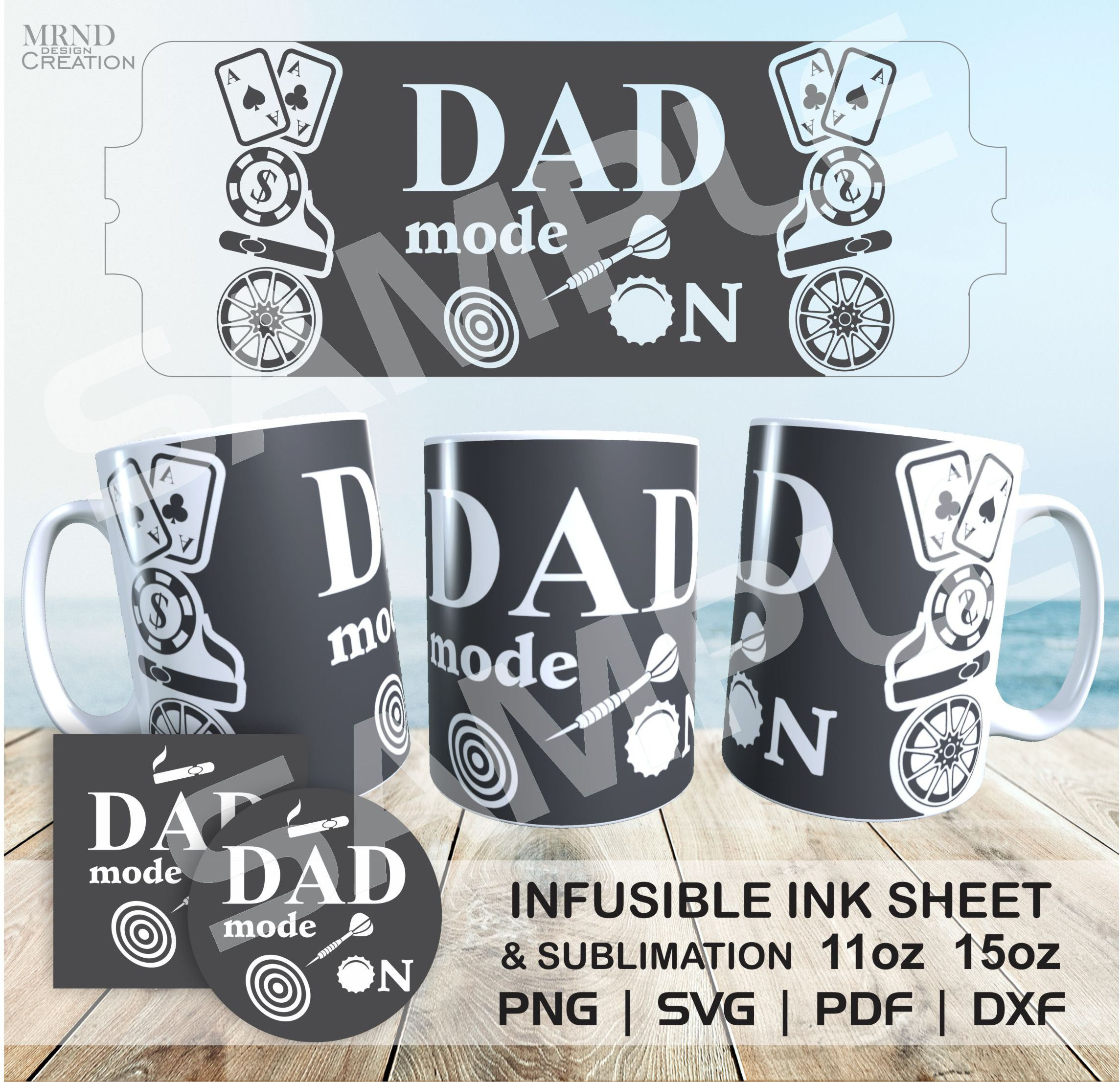Dad Mug SVG - Father's Day Mug Wrap Designs - for Cricut - Etsy UK