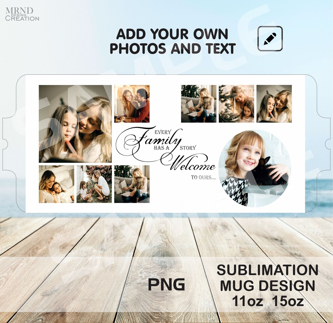 Photo Collage Mug PNG Photo Collage Sublimation Mug PNG - Etsy