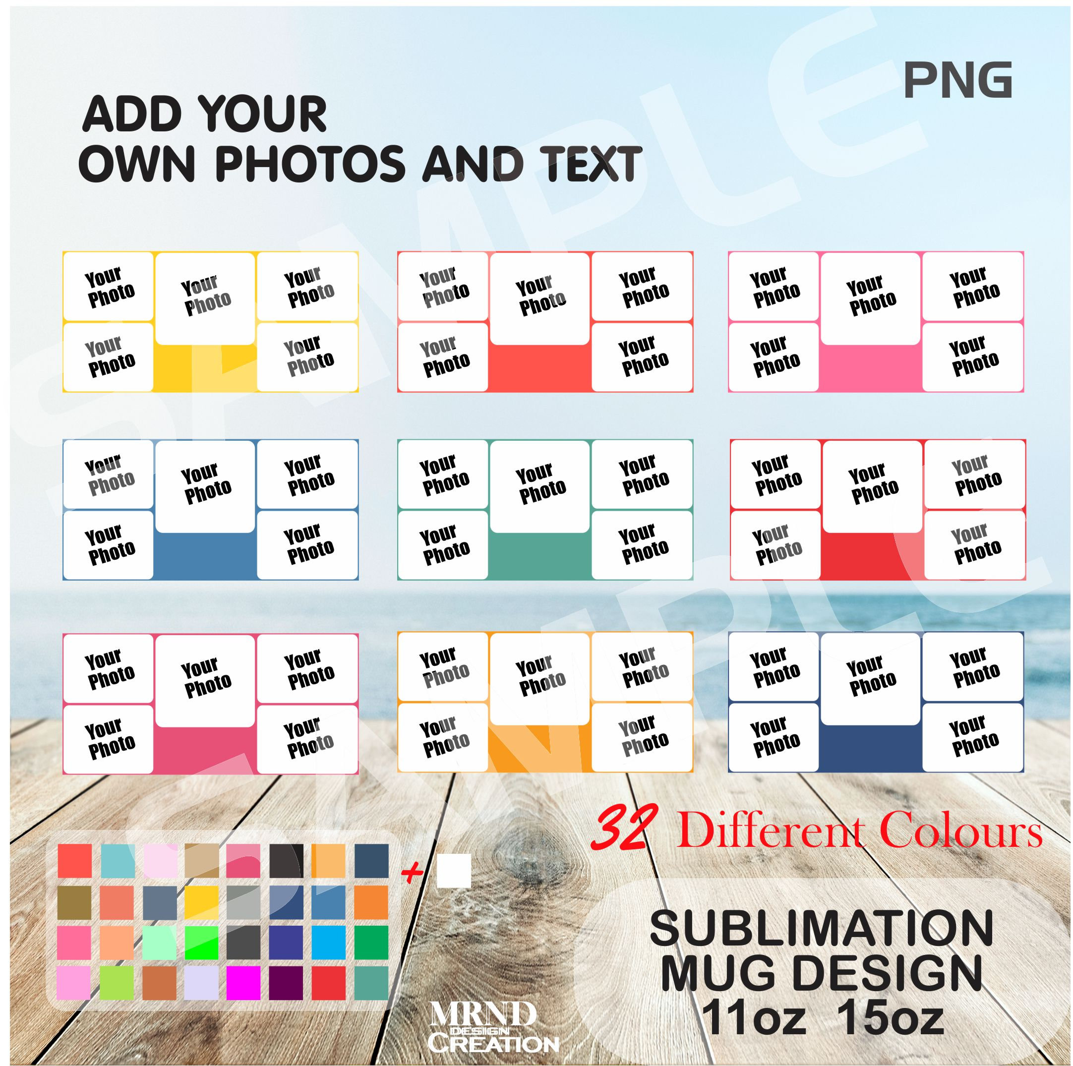 Wedding Mug Wrap PNG Wedding Mug Wrap Photo Mug Collage Template Photo ...