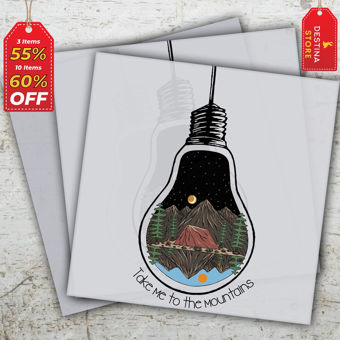 Retro Campfire Adventure Design for Camping DTF, Outdoor Heat Transfer ...