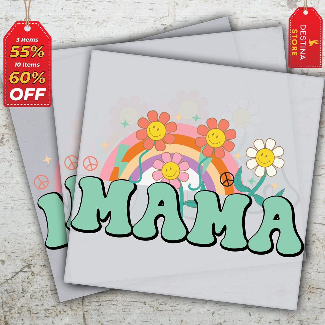Mama Ready to Press, Mom DTF Prints, Retro Mama Prints, Mother's Day ...