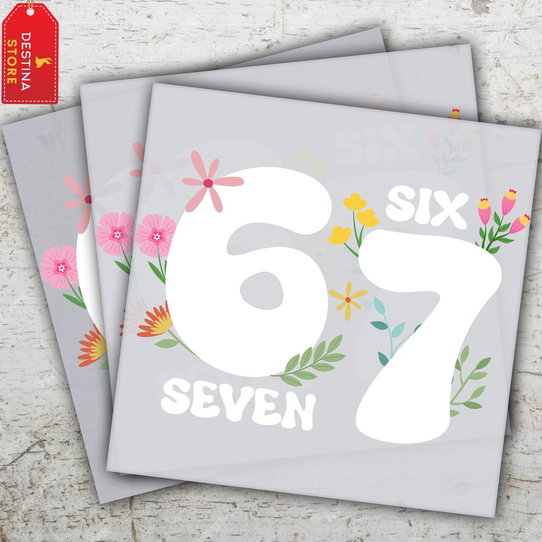 Six Seven 67 Christmas Ready to Press, Meme Kids Dtf, Gen Alpha Gen Z ...