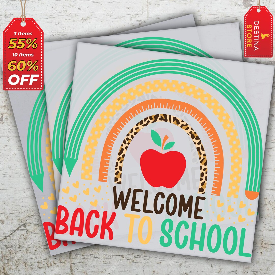 Welcome Back to School Ready to Press, Teacher DTF Transfers, Teacher ...