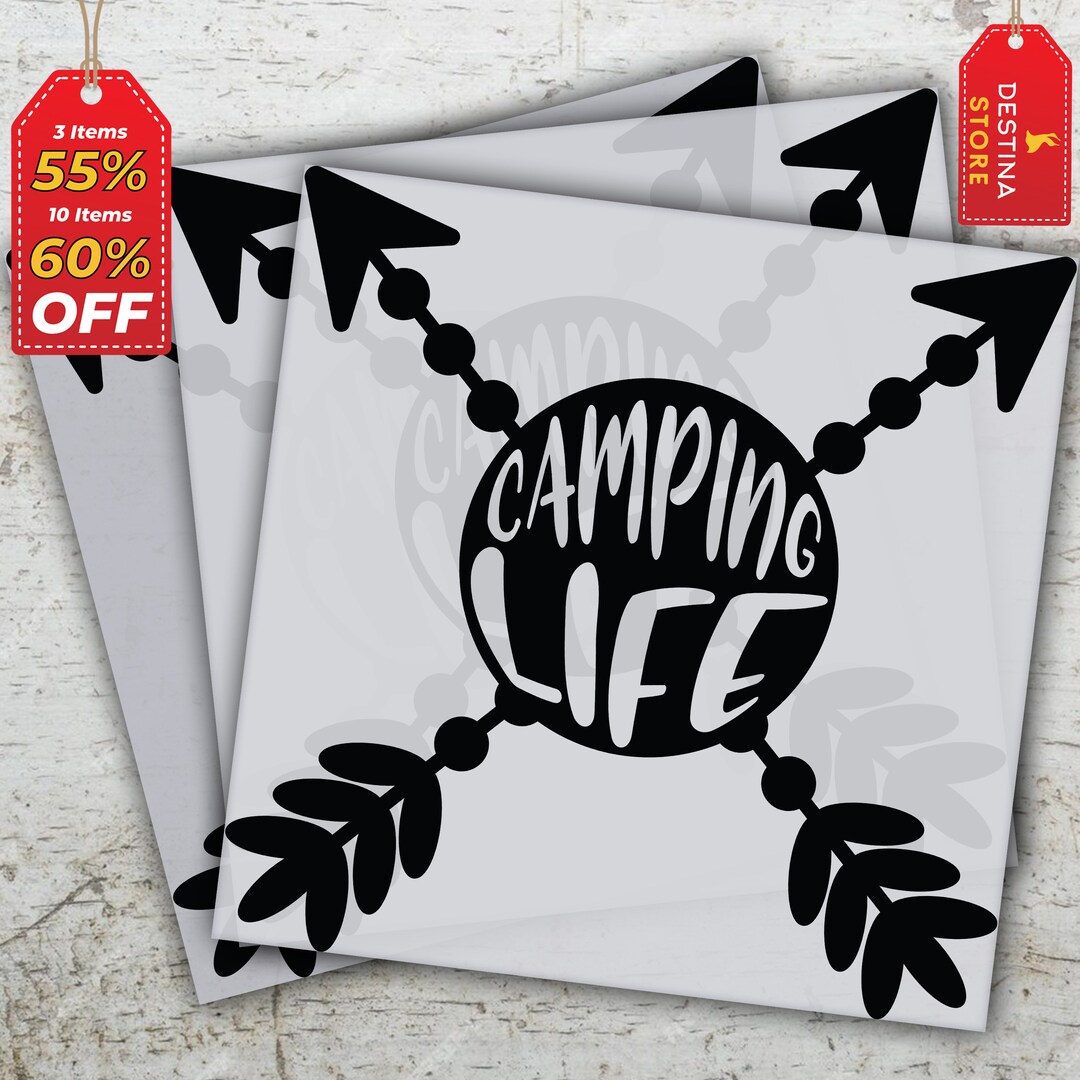 Camping Life Adventure Design for Camping DTF, Outdoor Heat Transfer ...
