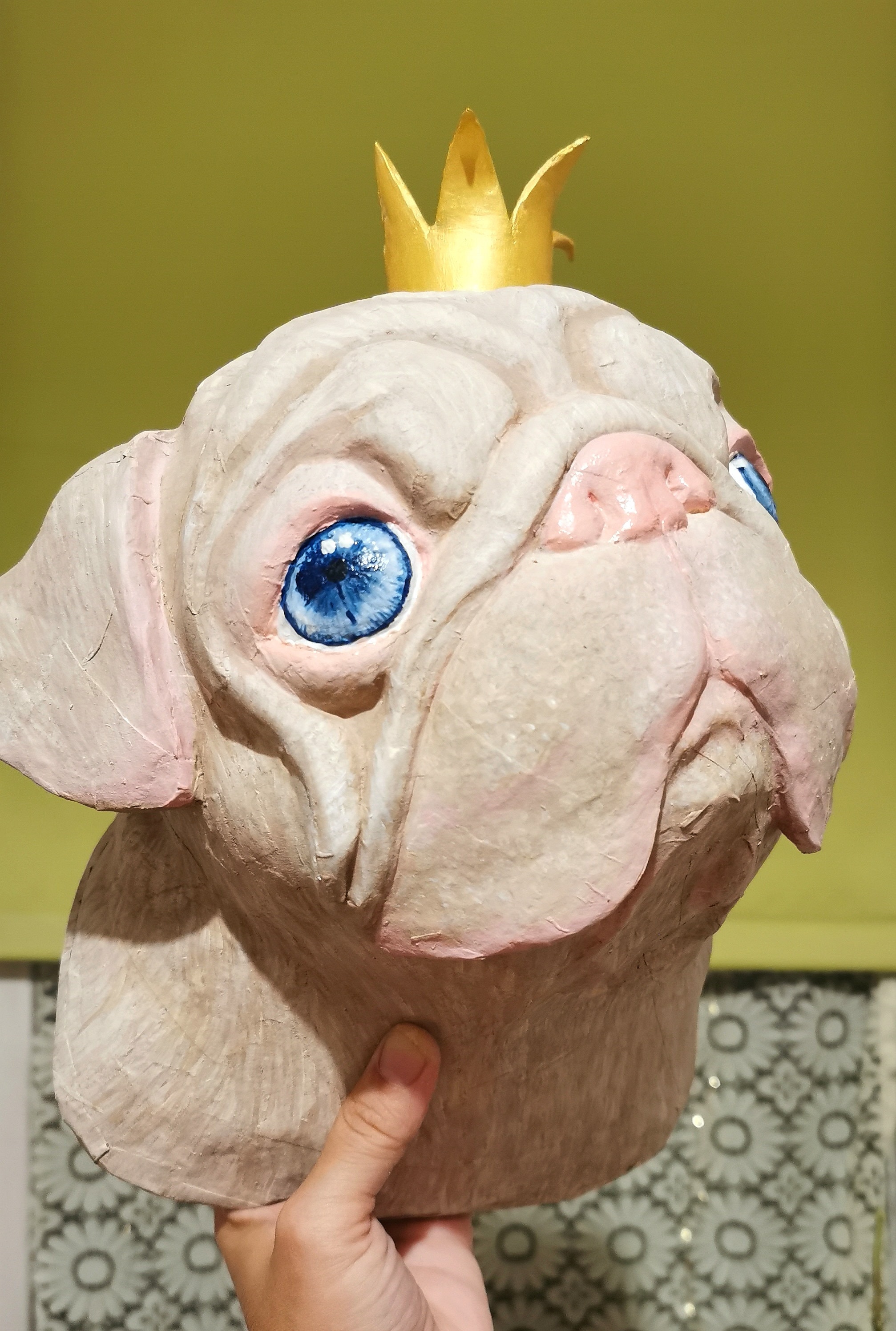 Pug Wall Hanging, Handmade Pug Wall Art, Pug Kids Room Decor, Pug ...