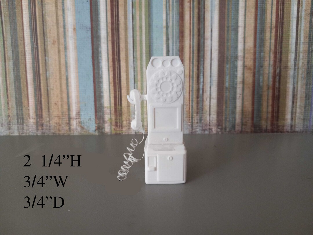 Miniature 3D 1:12 Old Style Payphone - Etsy