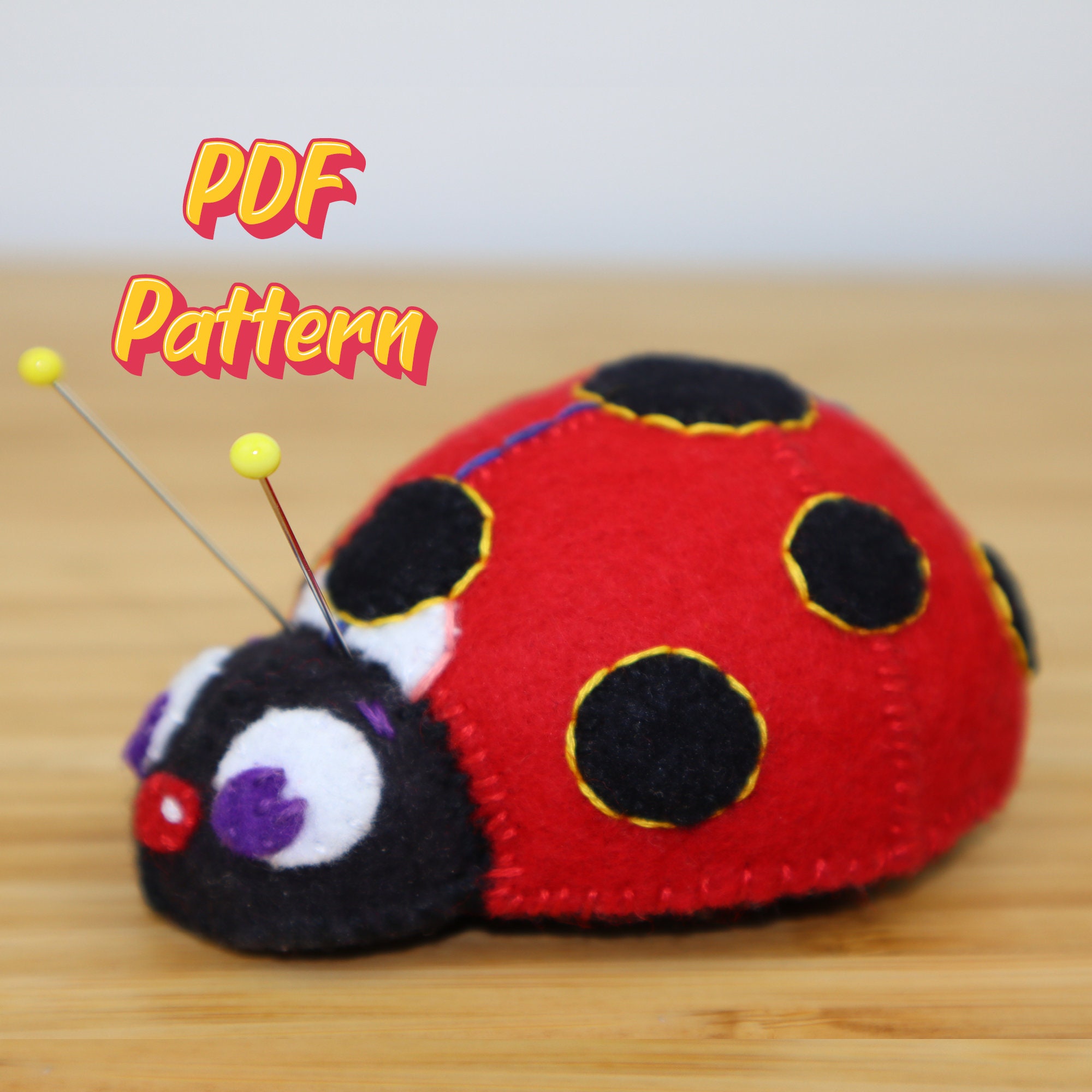 Ladybird Pincushion PDF Pattern - Etsy