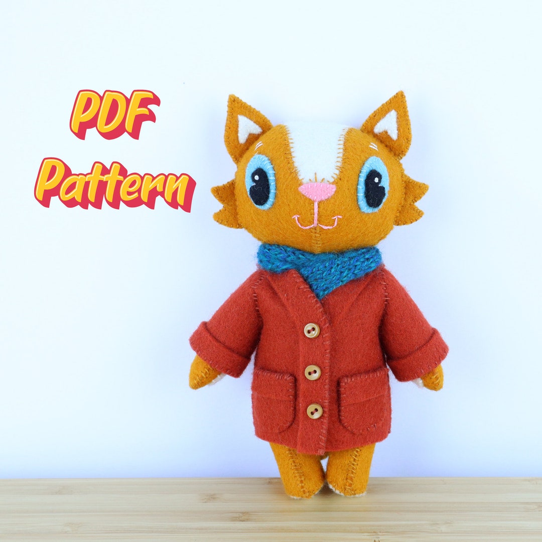 Cat in a Coat Pattern - Etsy