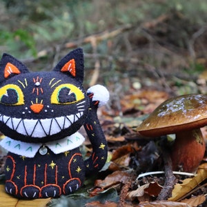 Halloween Cat PDF Pattern, DIY Sewing Feltie - Etsy