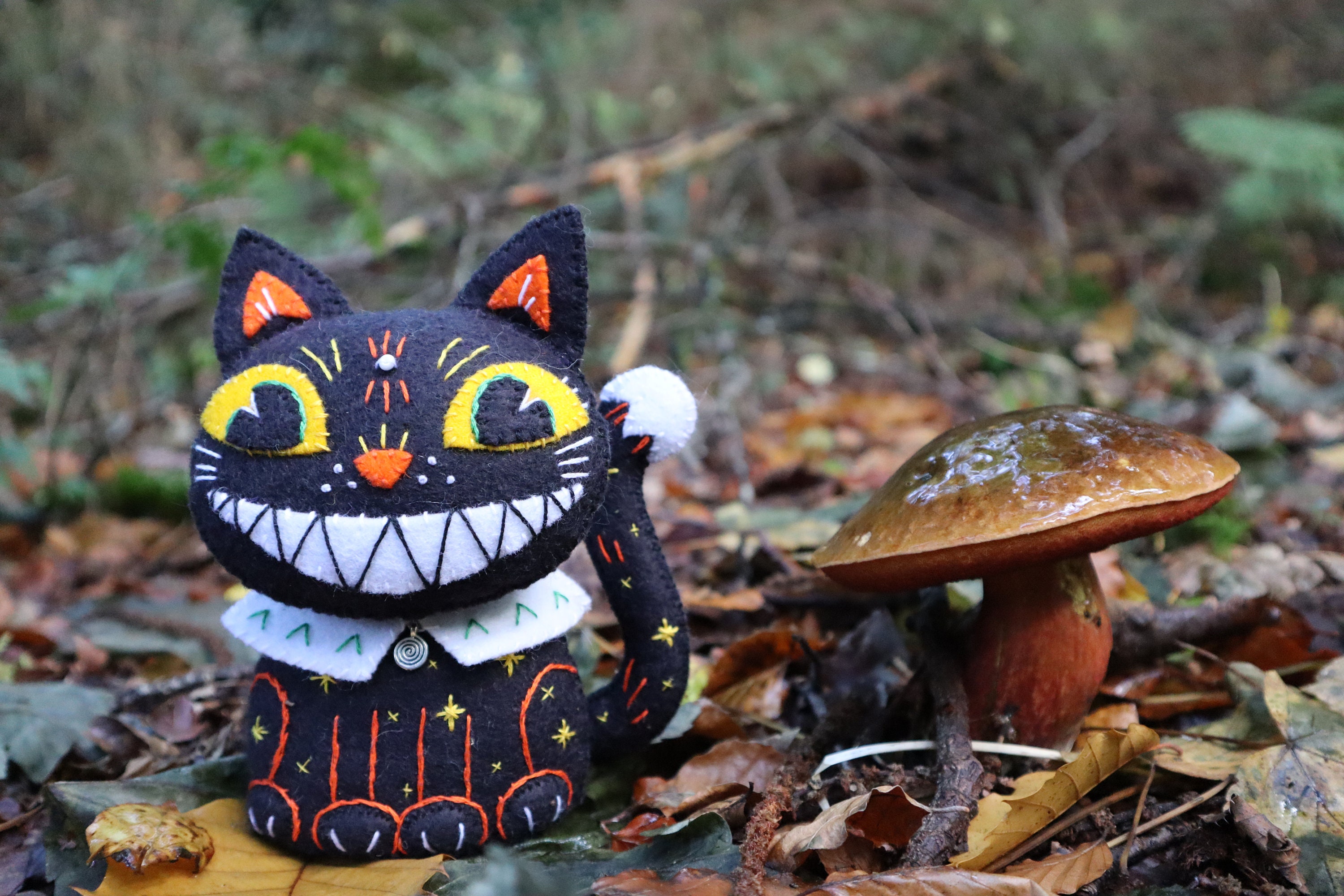 Halloween Cat PDF Pattern, DIY Sewing Feltie - Etsy
