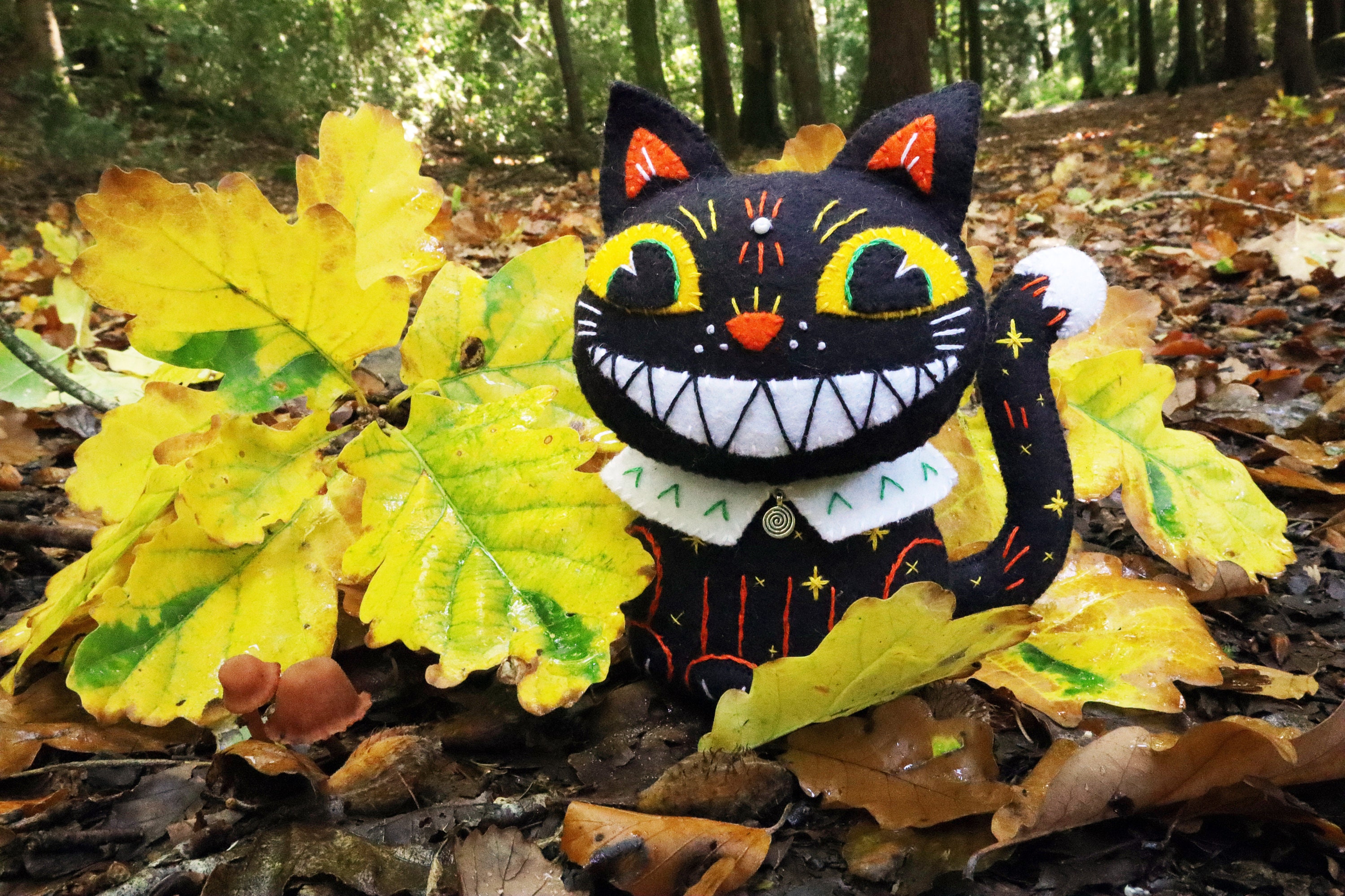 Halloween Cat PDF Pattern, DIY Sewing Feltie - Etsy