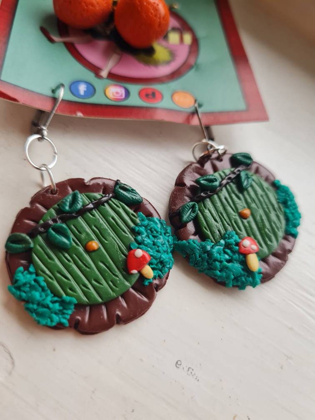 Hobbit Door Earrings - Etsy