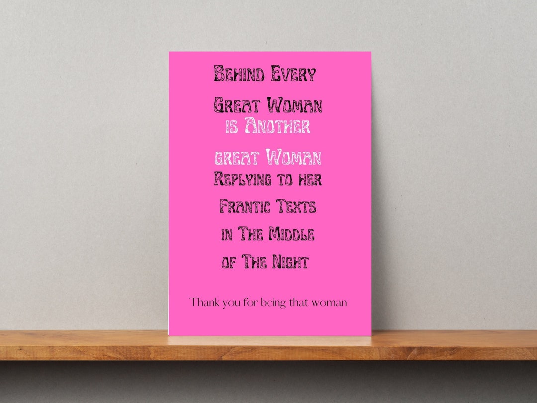 PRINTABLE BEHIND EVERY Woman Printable Behind Every Great - Etsy