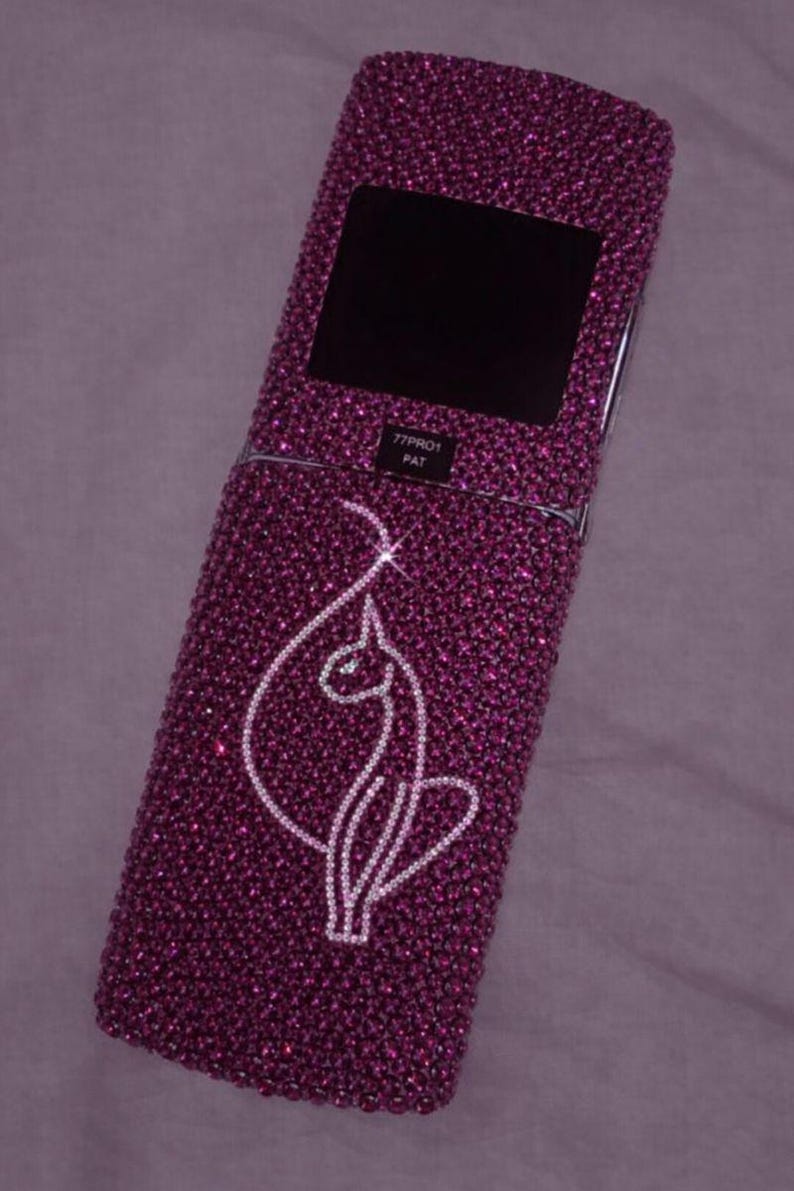 Made to Order: Babyphat Bling Flip Phone- PROP Only- Rhinestone 2000s ...