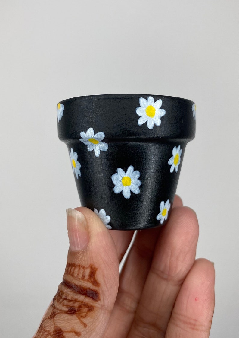 Cute Little Pots Hand Painted | Mini Size - Etsy
