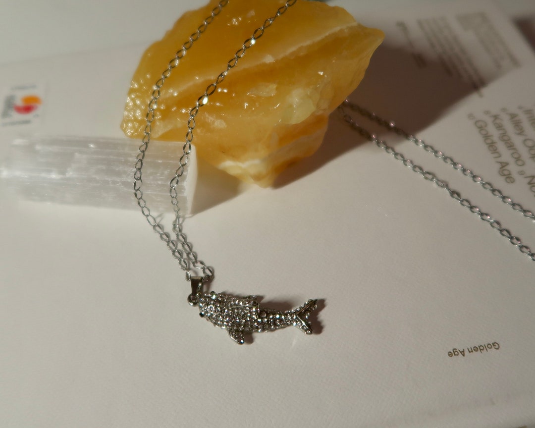 Whale Shark Sparkle Diamond Pendant - Etsy