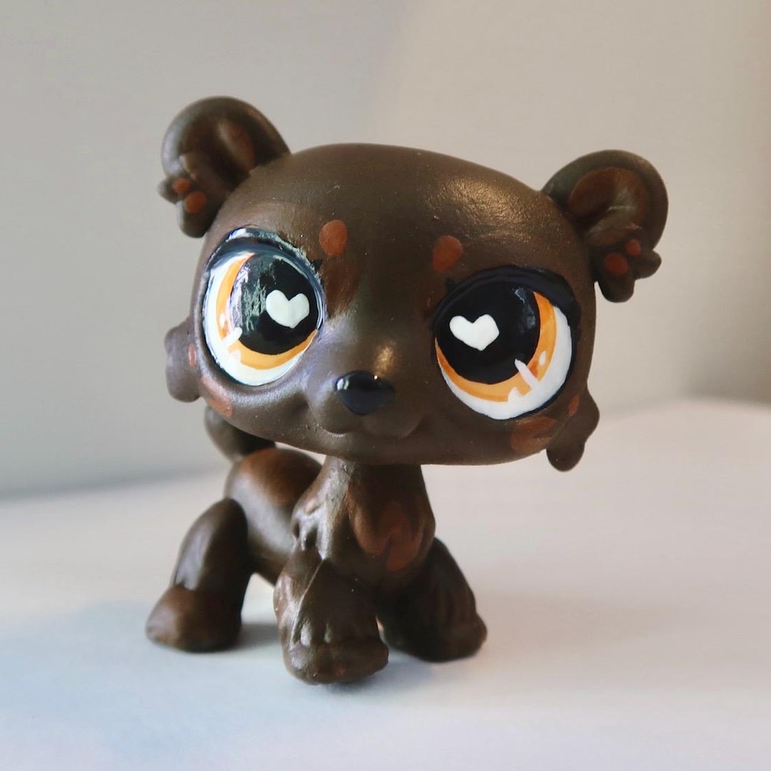 OOAK LPS Bear Headswap Custom - Etsy