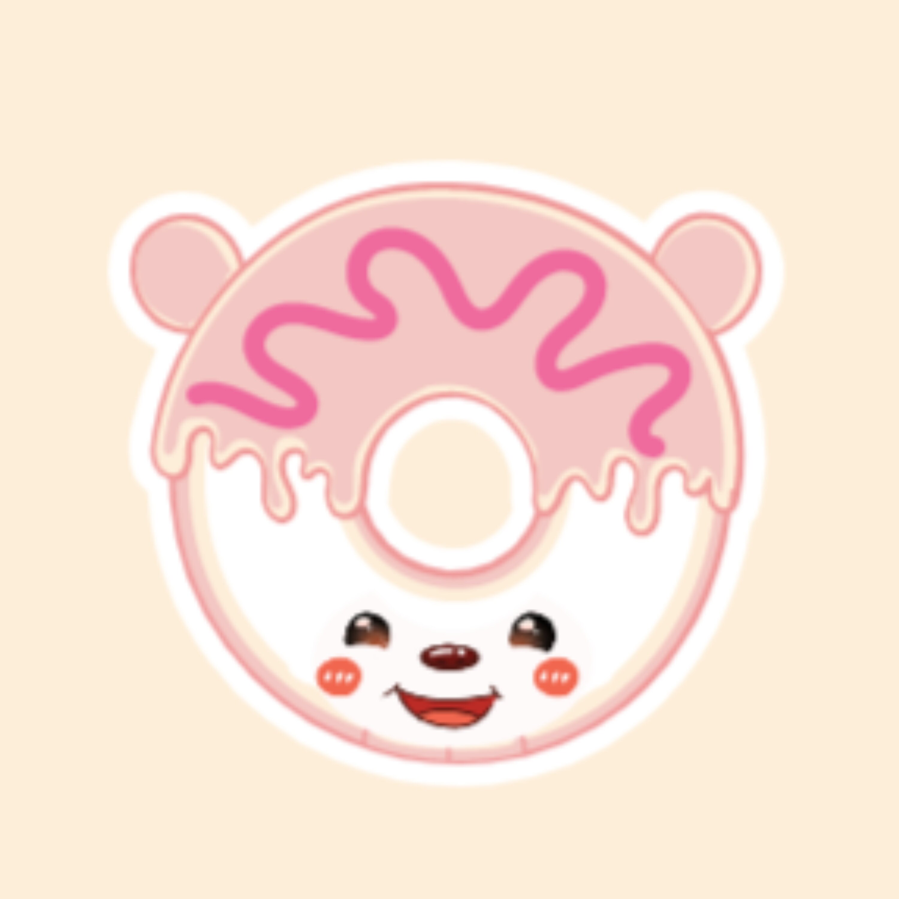 Blushing Kawaii Bear Stickers Cute Waterproof Kawaii Teddy - Etsy