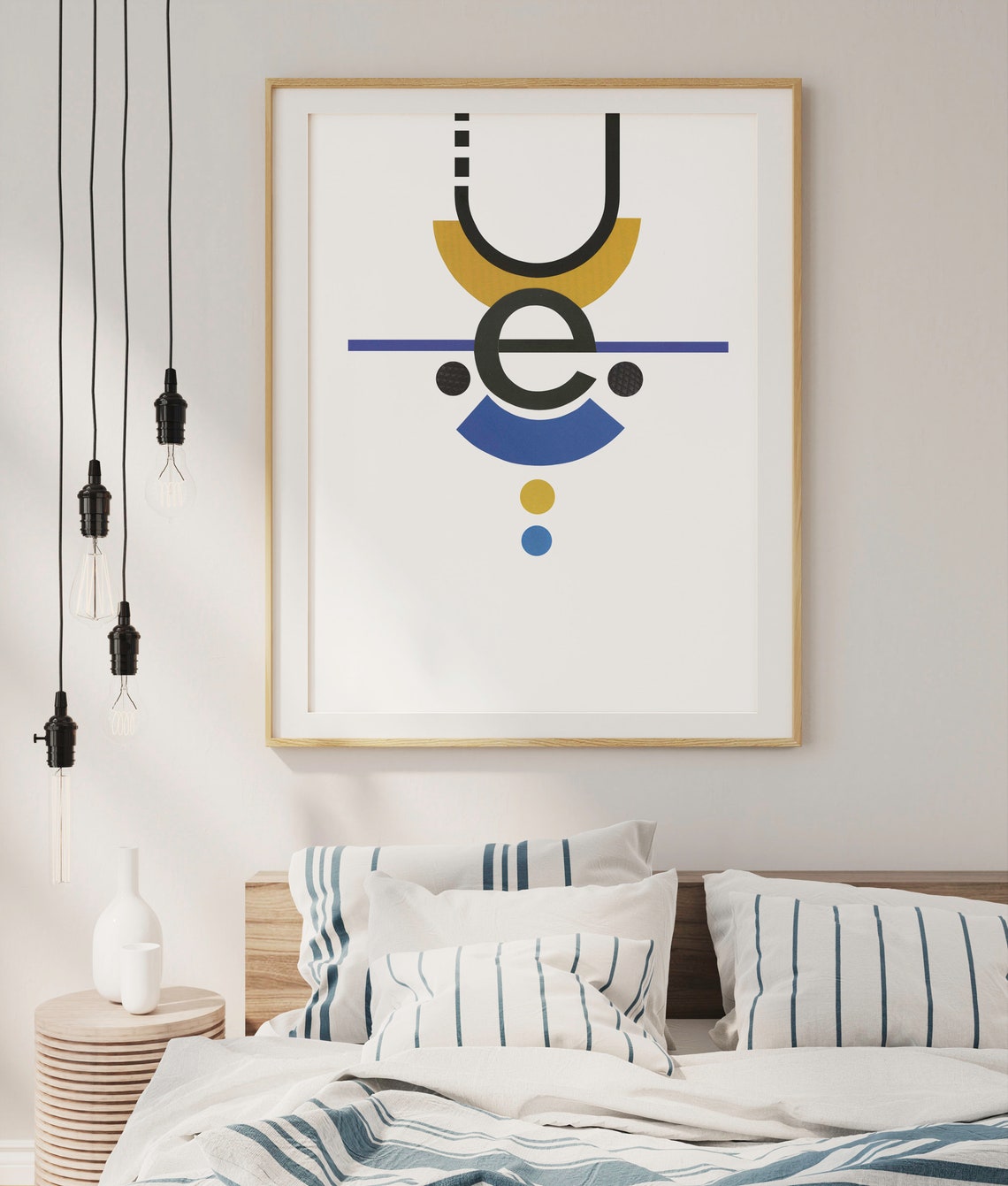 Letter E Poster, Typographic Wall Art, Original Artwork - Etsy