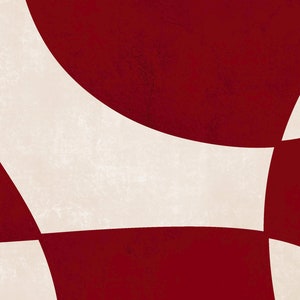 DIGITAL INSTANT DOWNLOAD Modern Abstract Red Art Print, Trendy Living ...
