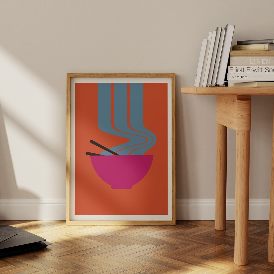 Food Posters Set Printable Scandi Hot Pot and Ramen Bowl Pop Art Prints ...