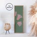 DIGITAL DOWNLOAD Long Vertical Floral Wall Art Hand Drawn Pastel Pink ...