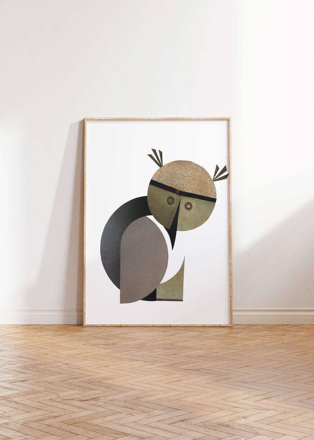 Unique Wall Art for Boho Aesthetic Room Decor, Bird Poster in Neutral ...