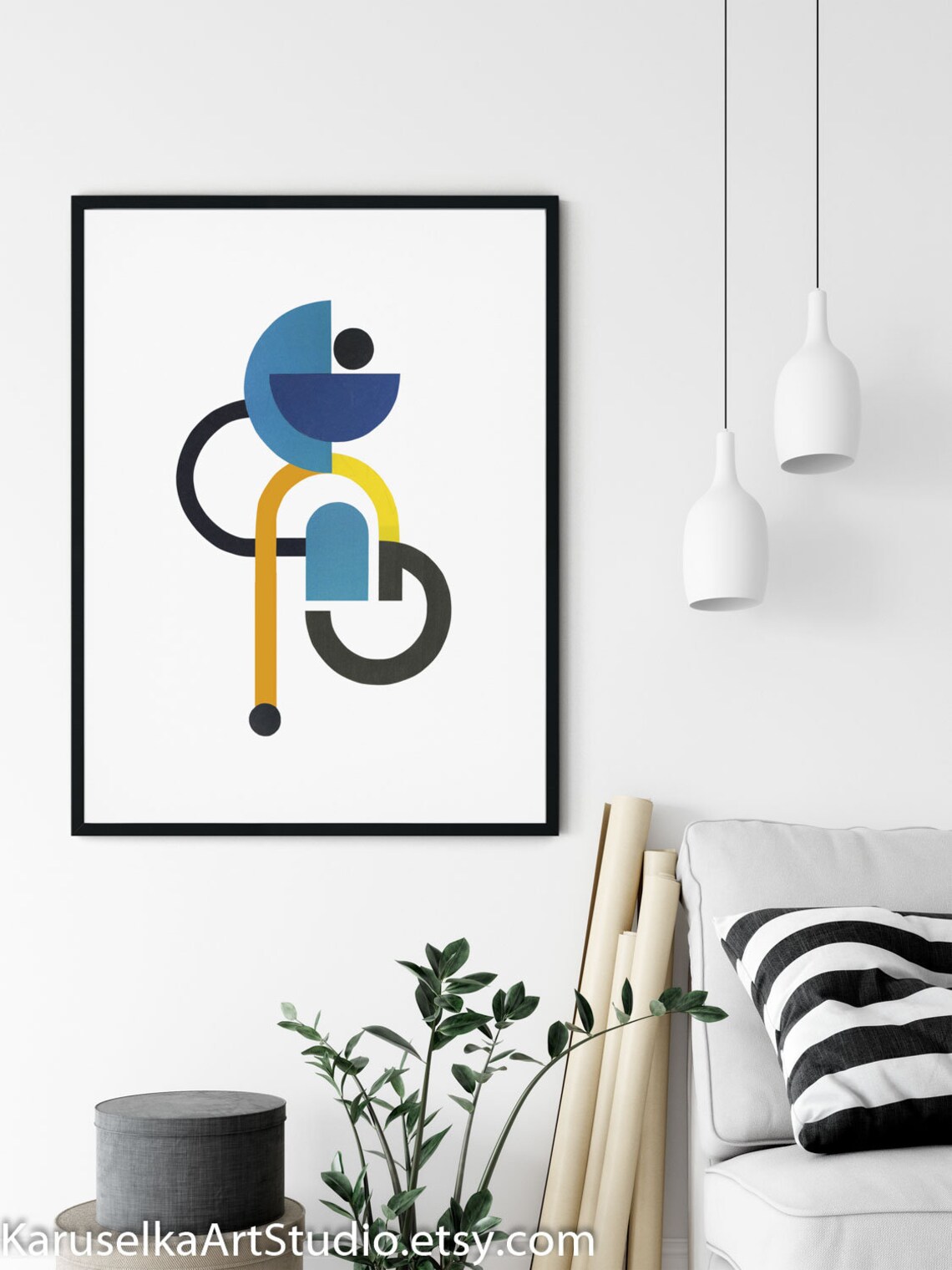 Letter G Poster Typography Print Original Artwork for Modern - Etsy