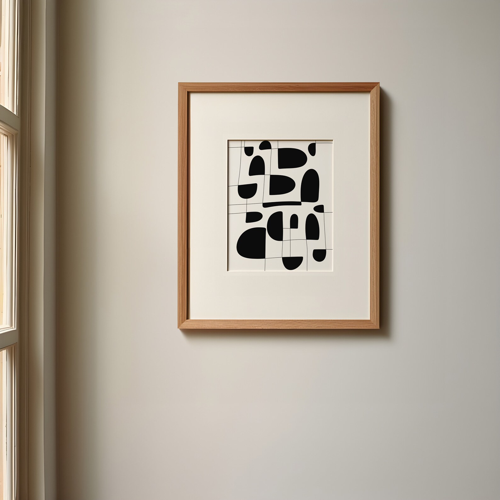 Black and White Loops Poster Printable DIGITAL DOWNLOAD 300 Dpi - Etsy