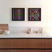 Square Printable Wall Art Modern Colorful Grid Art Print Check Pattern ...