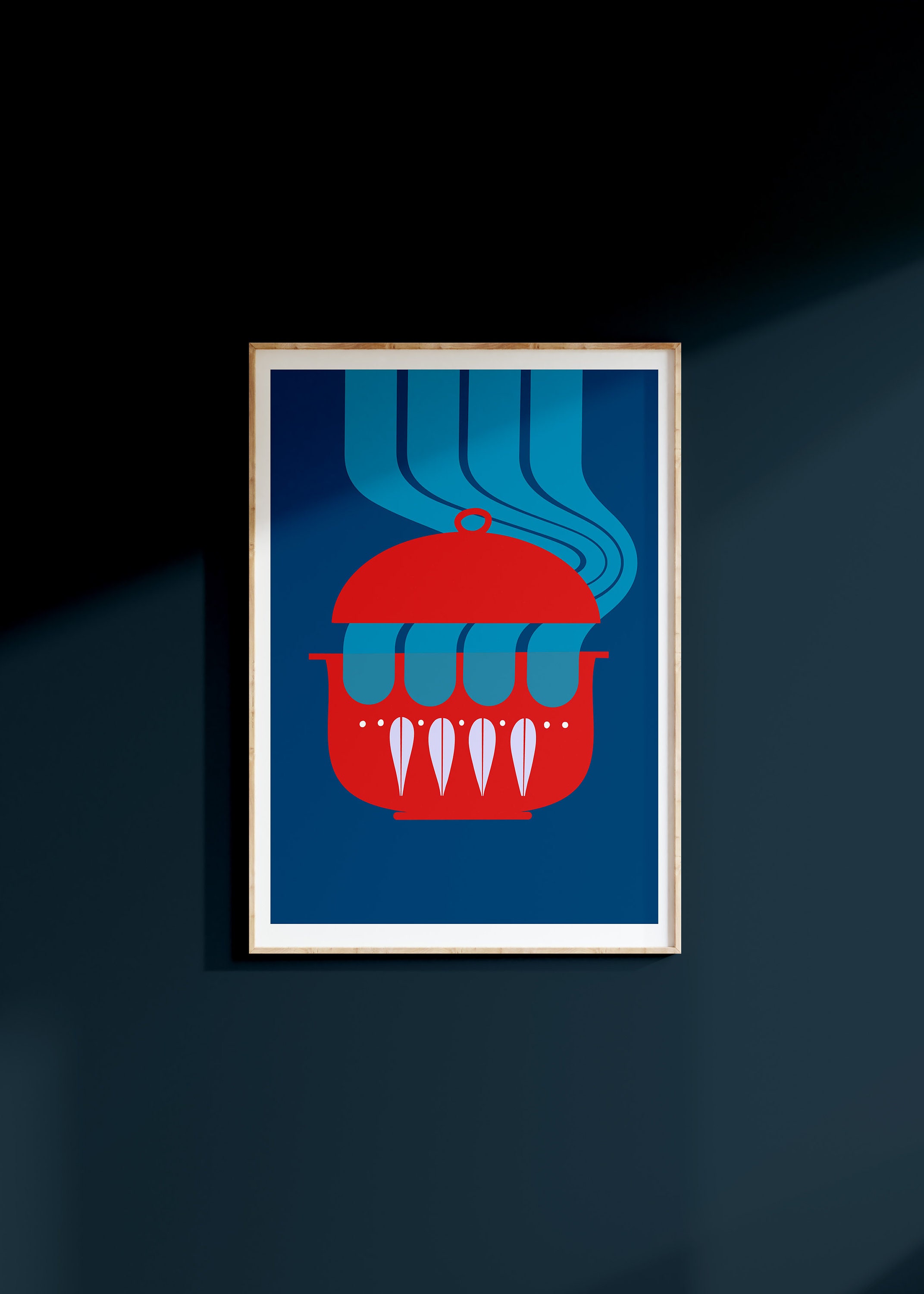 Food Posters Set Printable Scandi Hot Pot and Ramen Bowl Pop Art Prints ...